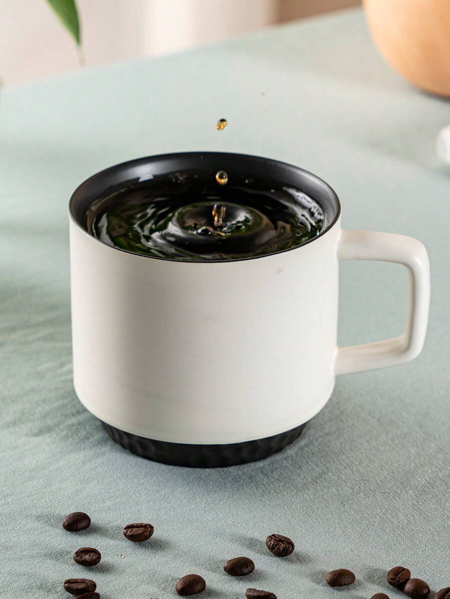 1pc Personality Ceramic Cup, Creative Novelty Mug, Couple Breakfast ...