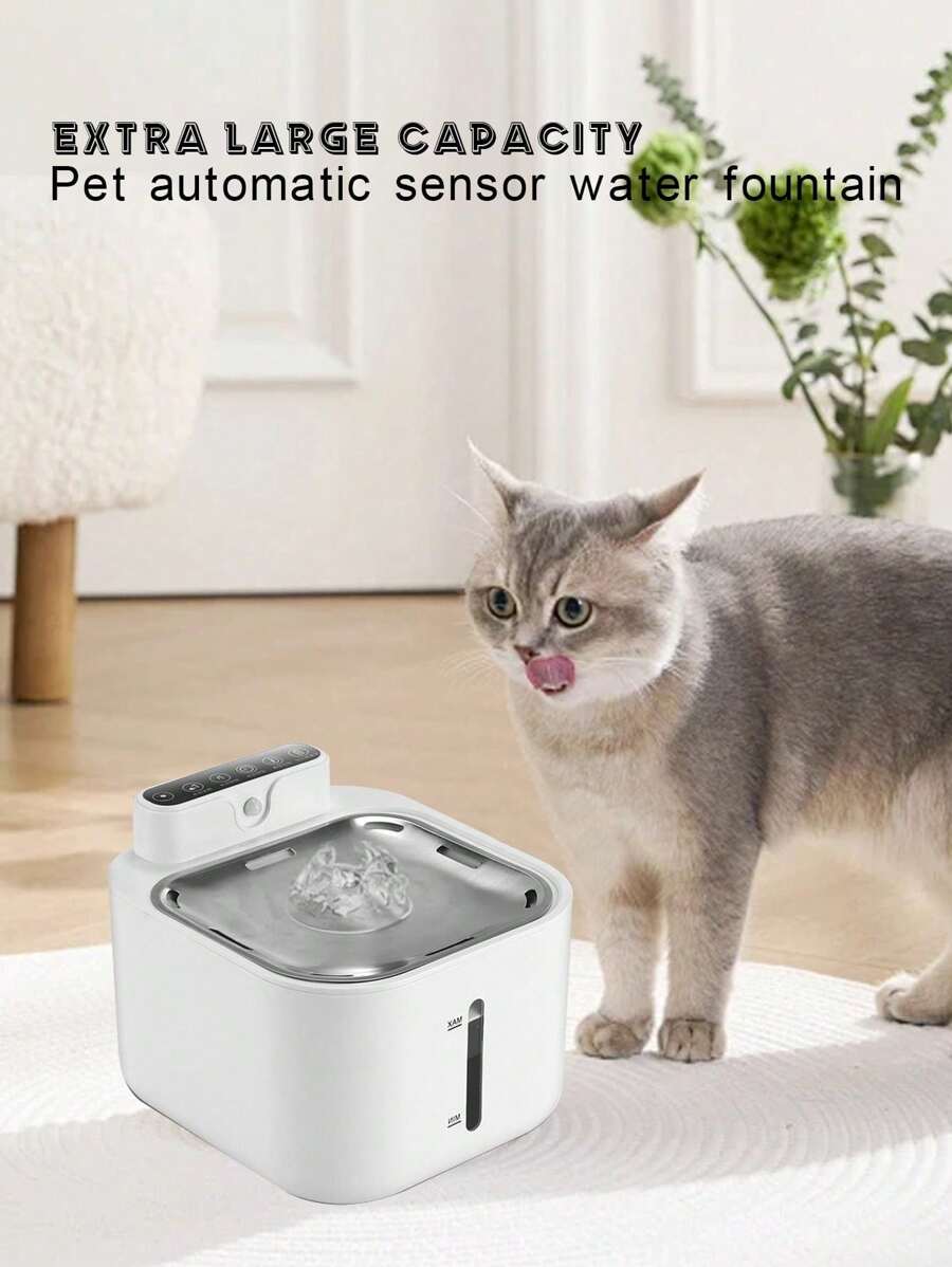 Pet Wireless Auto Induction Drinking Fountain, Large Capacity Water ...