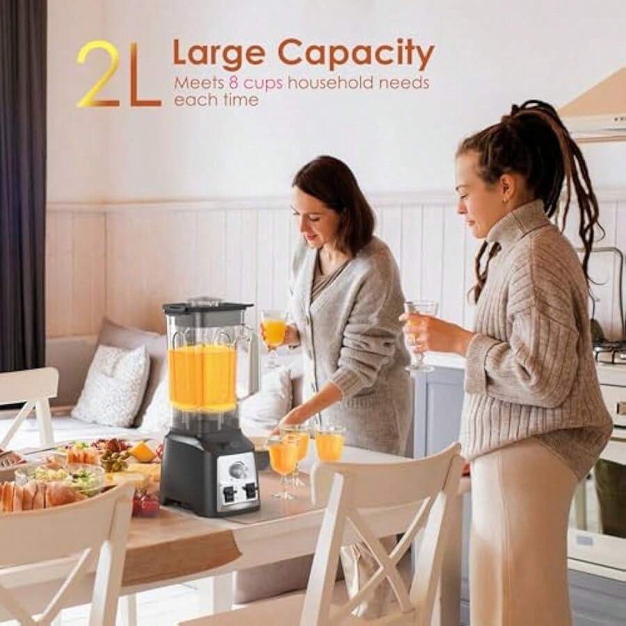2000W Powerful Blender For 2L Tritan Container 8 Sharp Blades 30000 RPM ...