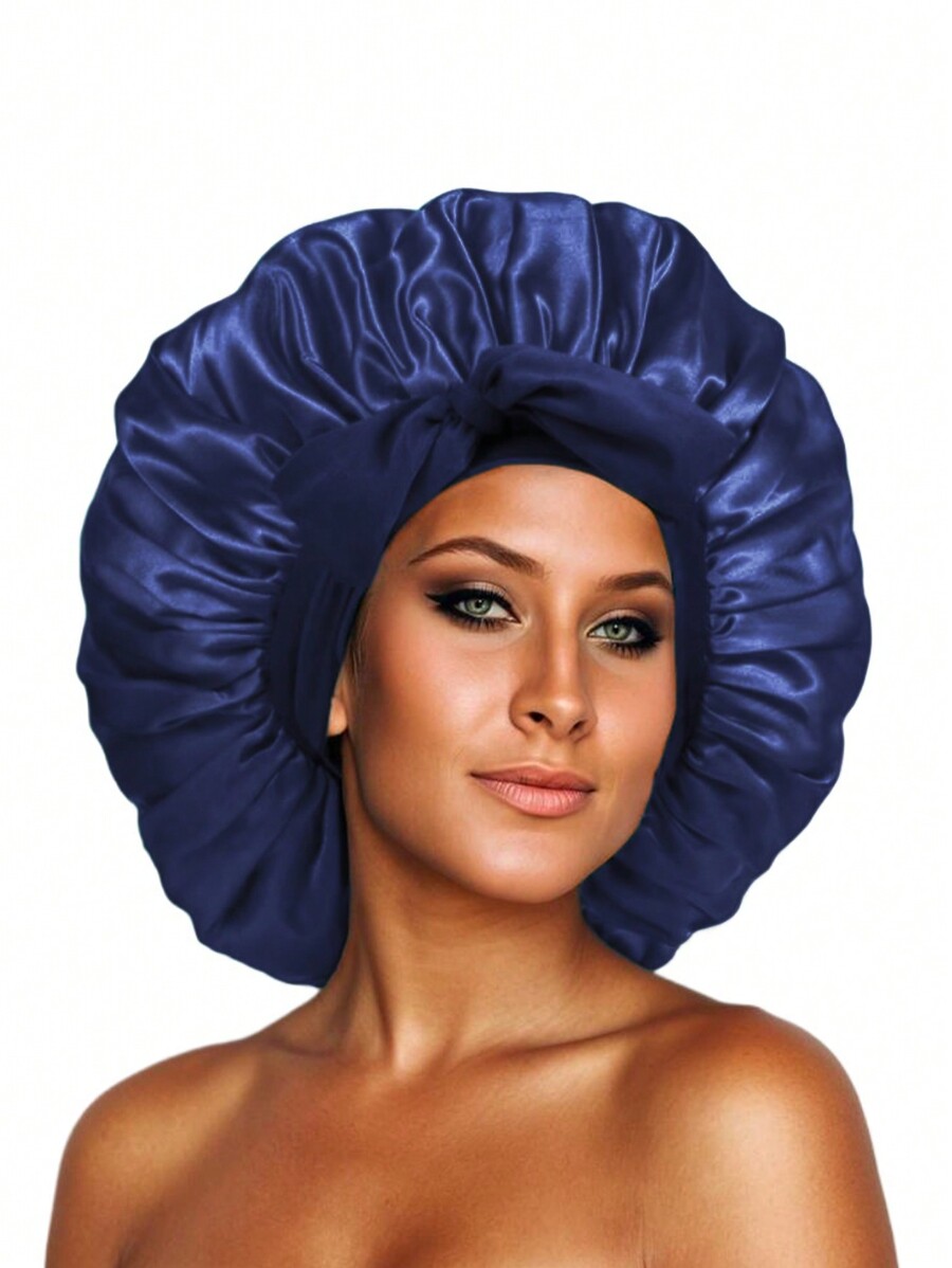 Sleeping Bonnet Outside Silk Stain Adjustable Straps Hair Bonnet With ...