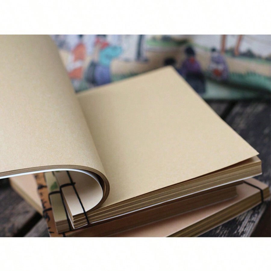 Chinese Style Vintage Art Blank Notebook With Tassel - Traditional ...