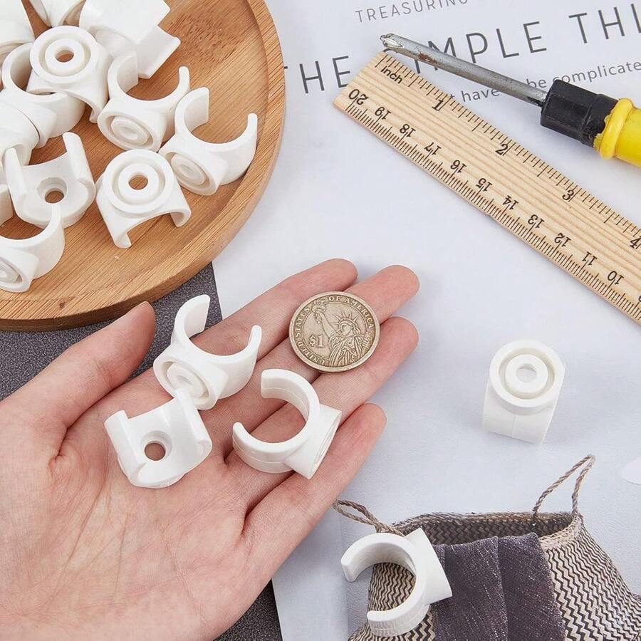 20pcs 1-Inch U-Hook PEX Holder TV Tray Replacement Clips PVC Water Pipe ...