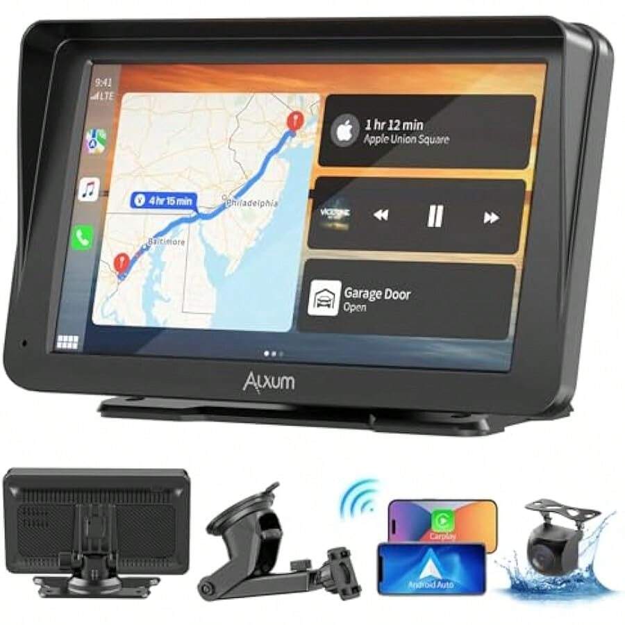 7 Inch Android Car Display Screen Portable Car Player With Navigation ...