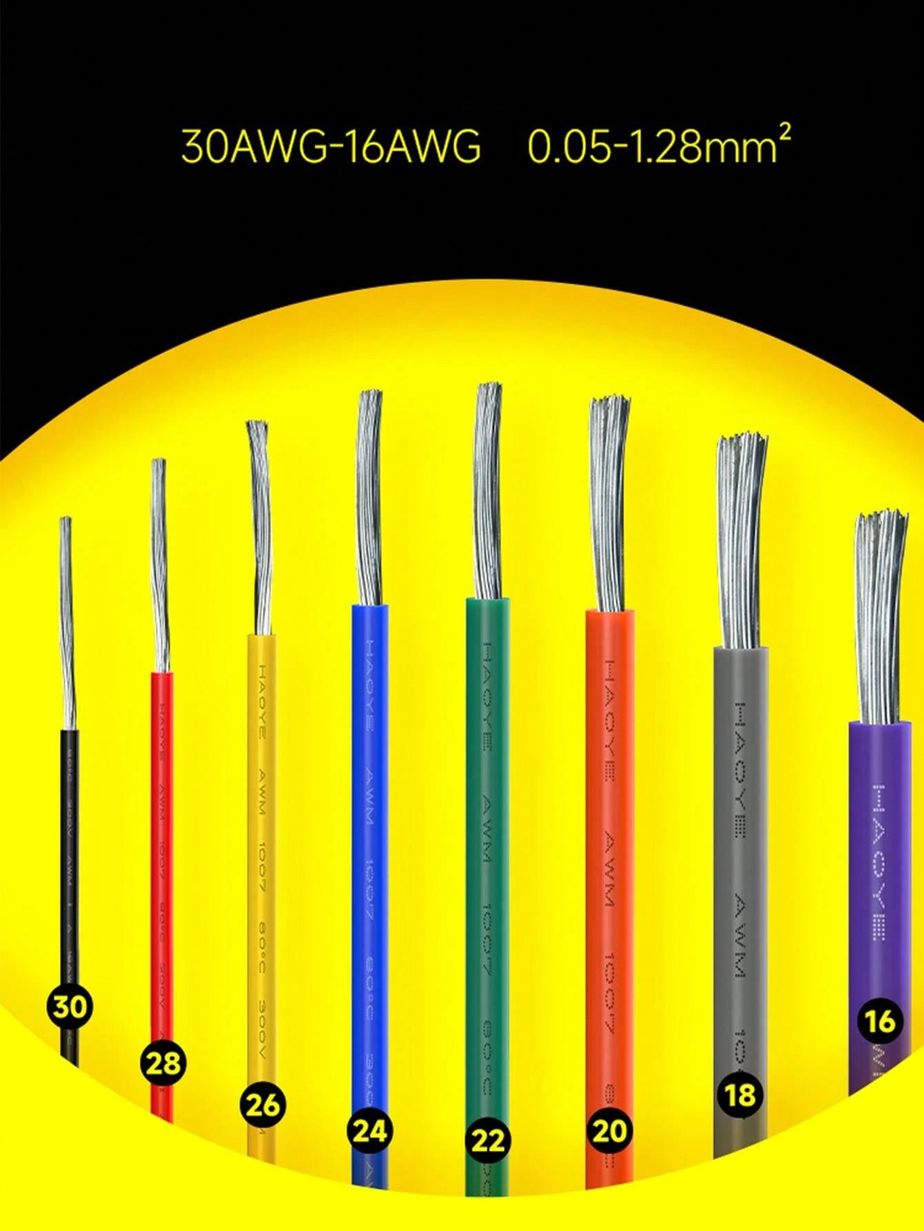 1 Pc Flexible PVC Wire Spool With 150 Strands Of Tinned Copper Wire ...