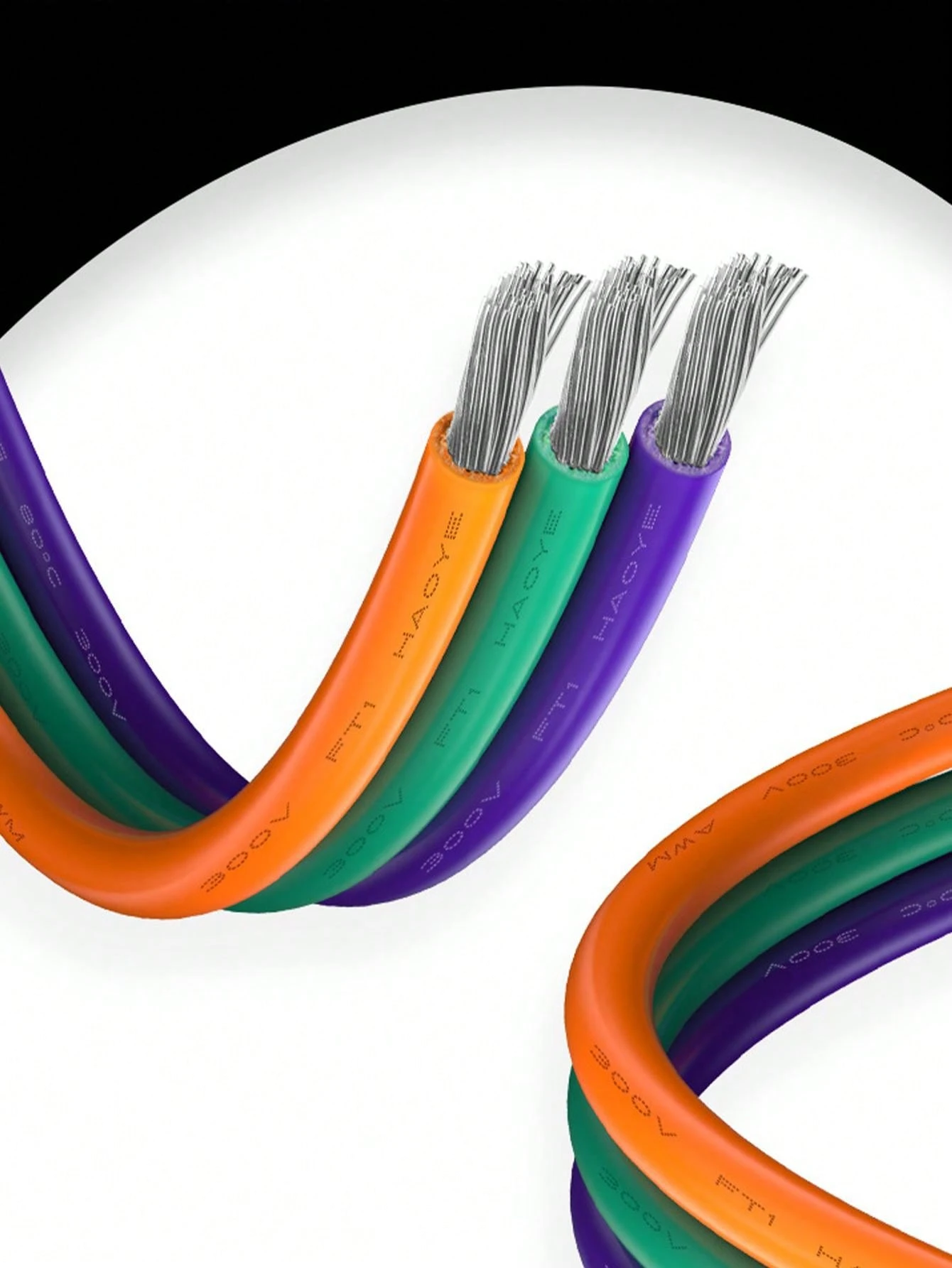 1 Pc Flexible PVC Wire Spool With 150 Strands Of Tinned Copper Wire ...