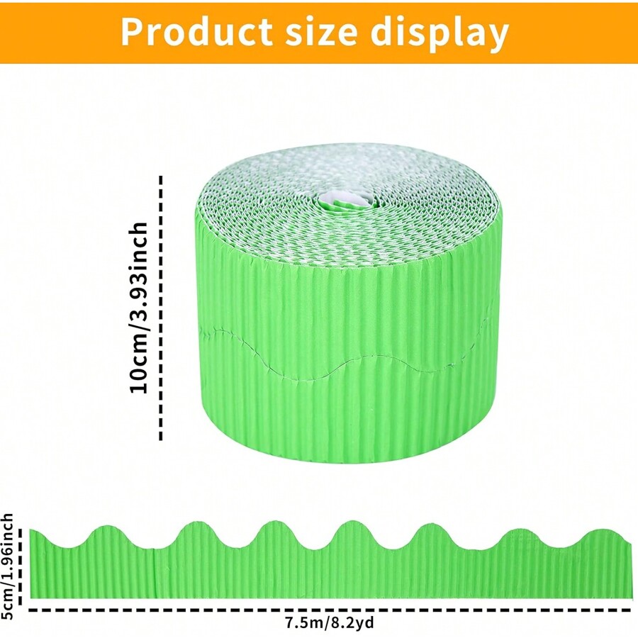 15M/Rolls Corrugated Display Borders For School Classroom Decorations ...