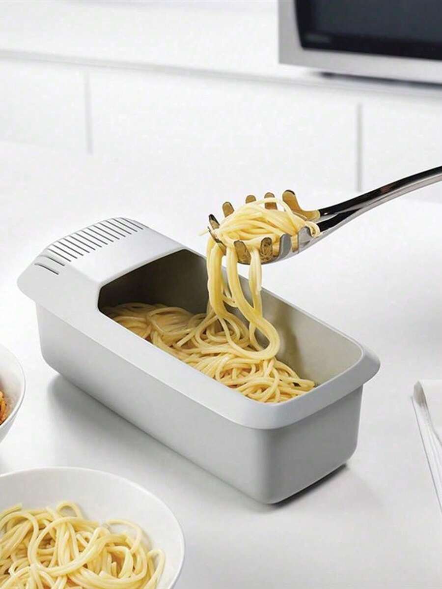 Easy-To-Use Microwave Pasta Cooker With Strainer - Heat Resistant, PP ...