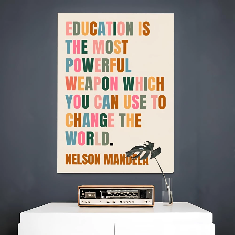 1 Pc Framed Motivational Wall Art For Classroom Decor, Classroom ...