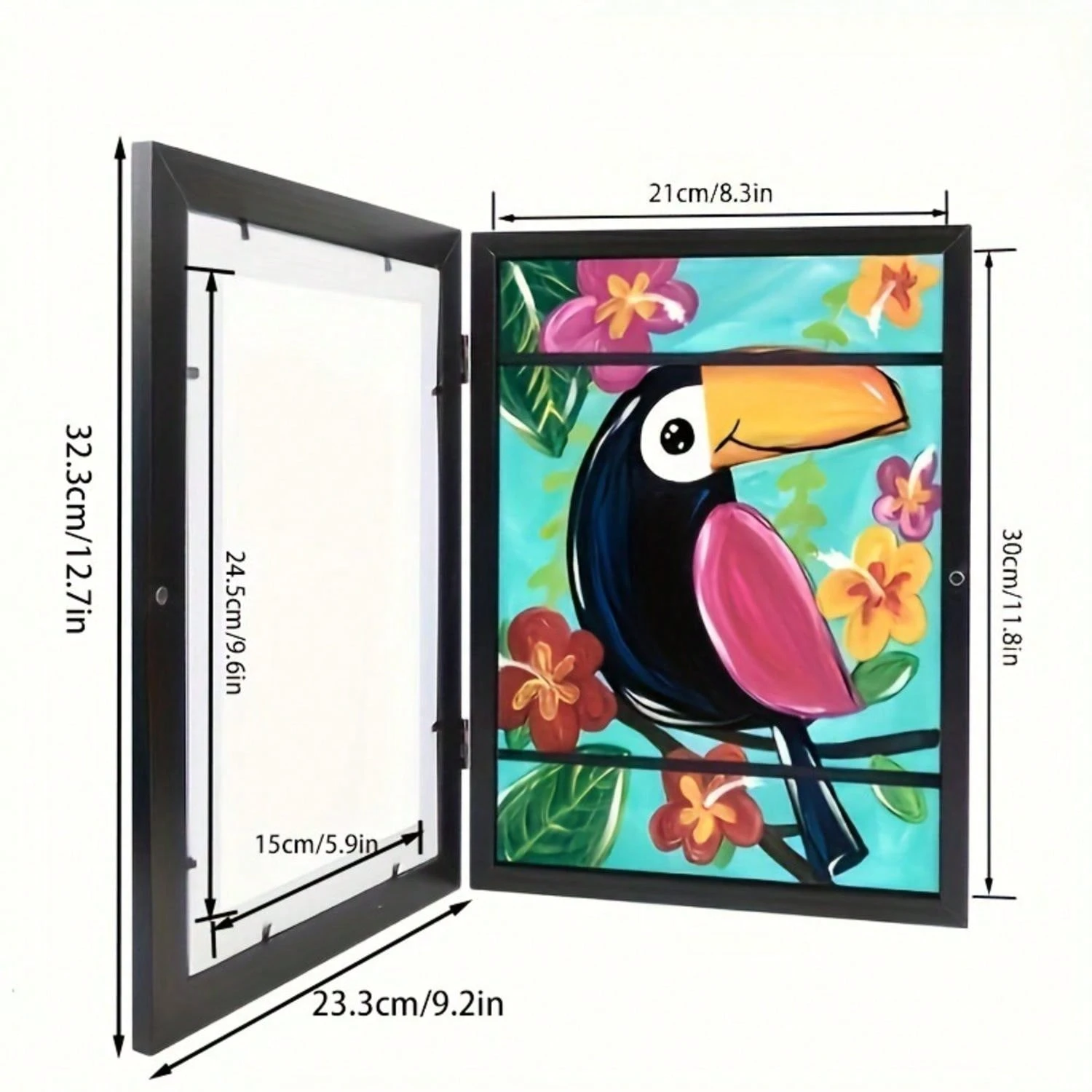 Art Frames- A4 Front Opening Changeable Photo Frames Display Artwork ...