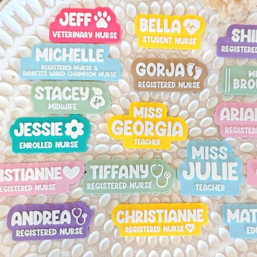 CustomPersonalised Name Badges | Name Badges | Educators | Nursing ...