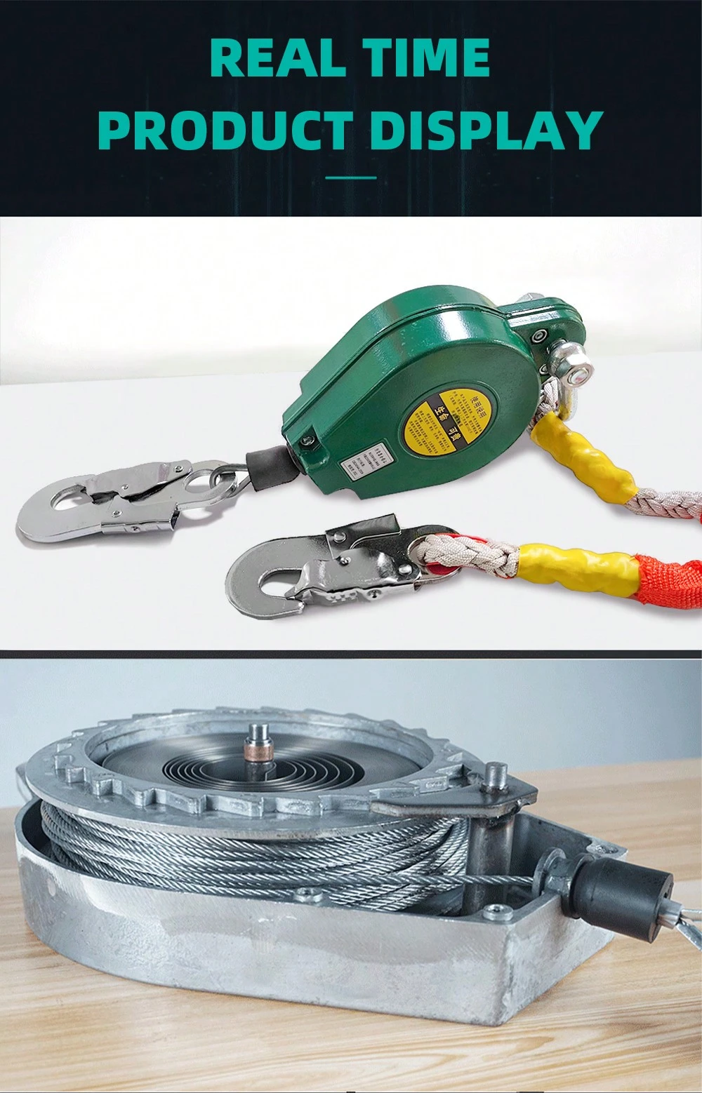 TUNGFULL Fall Arrester Fall Protection Device Speed Difference 3m Heavy ...