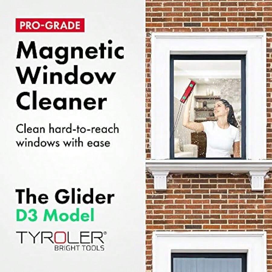 Magnetic Window Cleaner For Double Glazing UK Glider D-3 Magnet ...