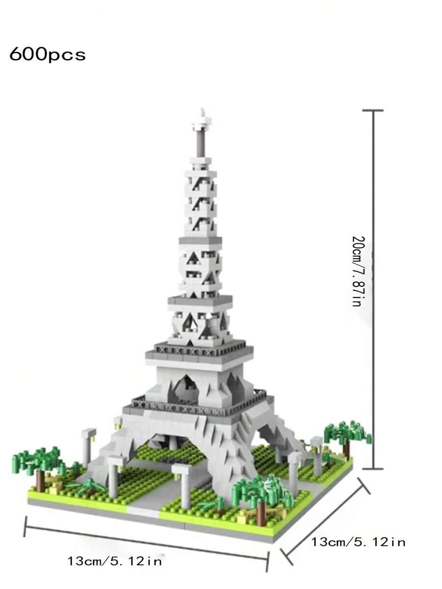 Children's DIY Difficult Assembly Building Blocks Toy Set, Paris Eiffel ...