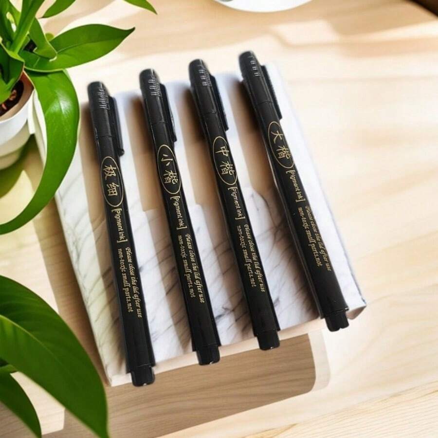 Calligraphy Practice Soft Tip Pens For Students, Refillable Ink ...