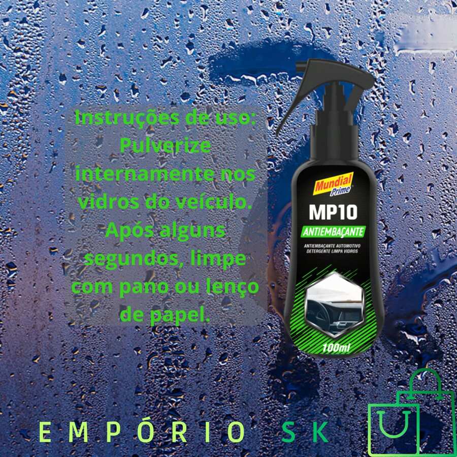 Automotive Anti-Fog Detergent Glass Cleaner 100ml MP10 Mundial Prime ...