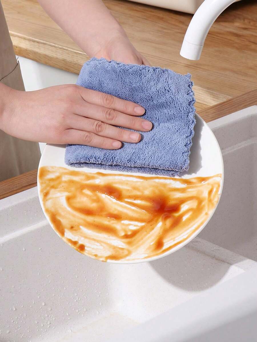 Thick Kitchen Cleaning Towels/ Dish Cloths, Assorted Colors, Highly ...