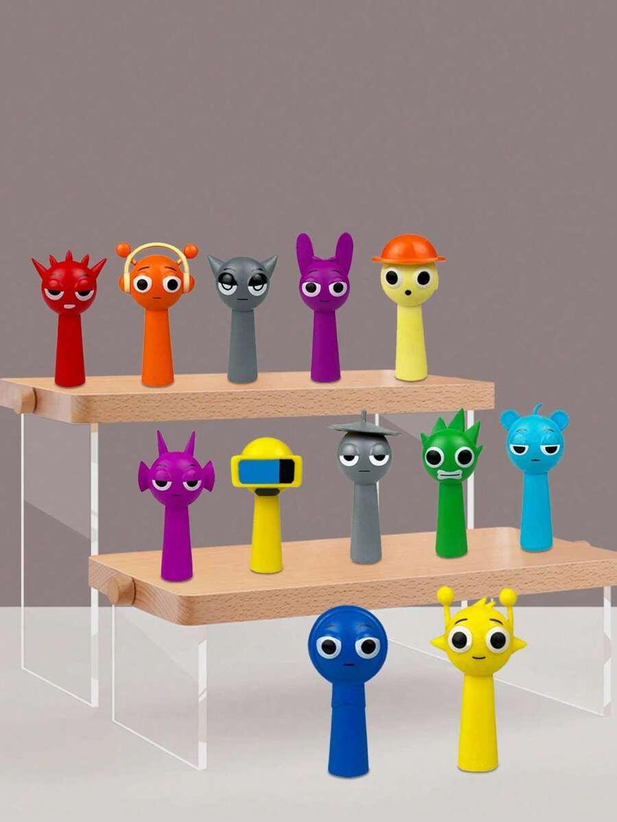 Random 1pc 6 8cm 8 2cm Pvc Sprunki Incredibox Game Figures Model Toys