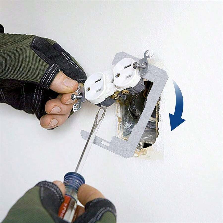 Wall Plate Spacer- Metal Flush Fit Device Leveling Plates- Receptacle ...