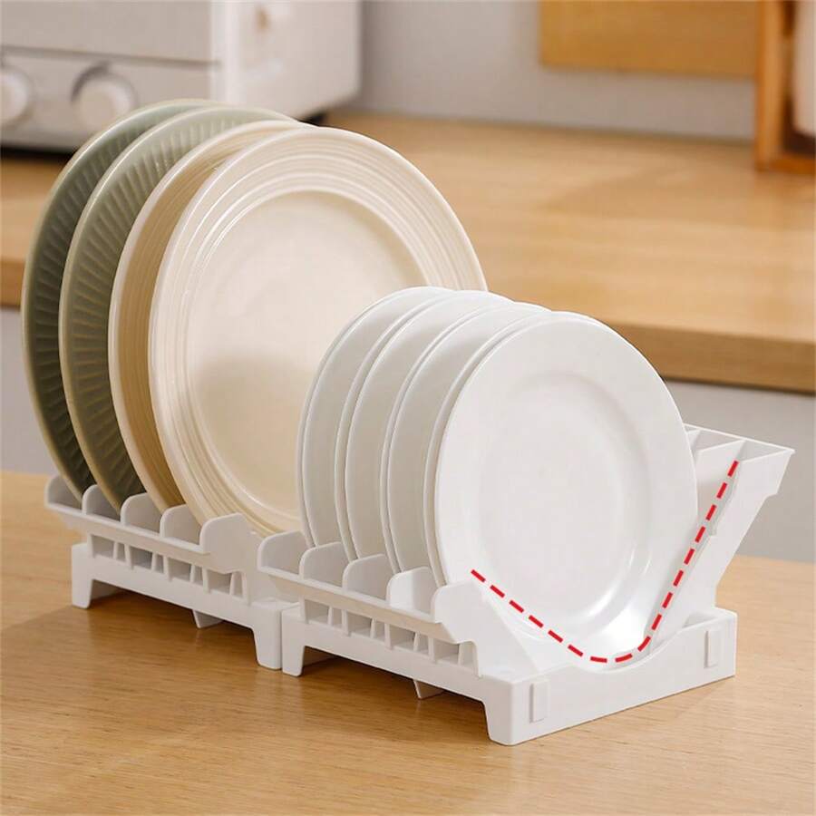 Prateleira para armazenamento de pratos de cozinha, Prateleira para armazenamento de pratos de ...