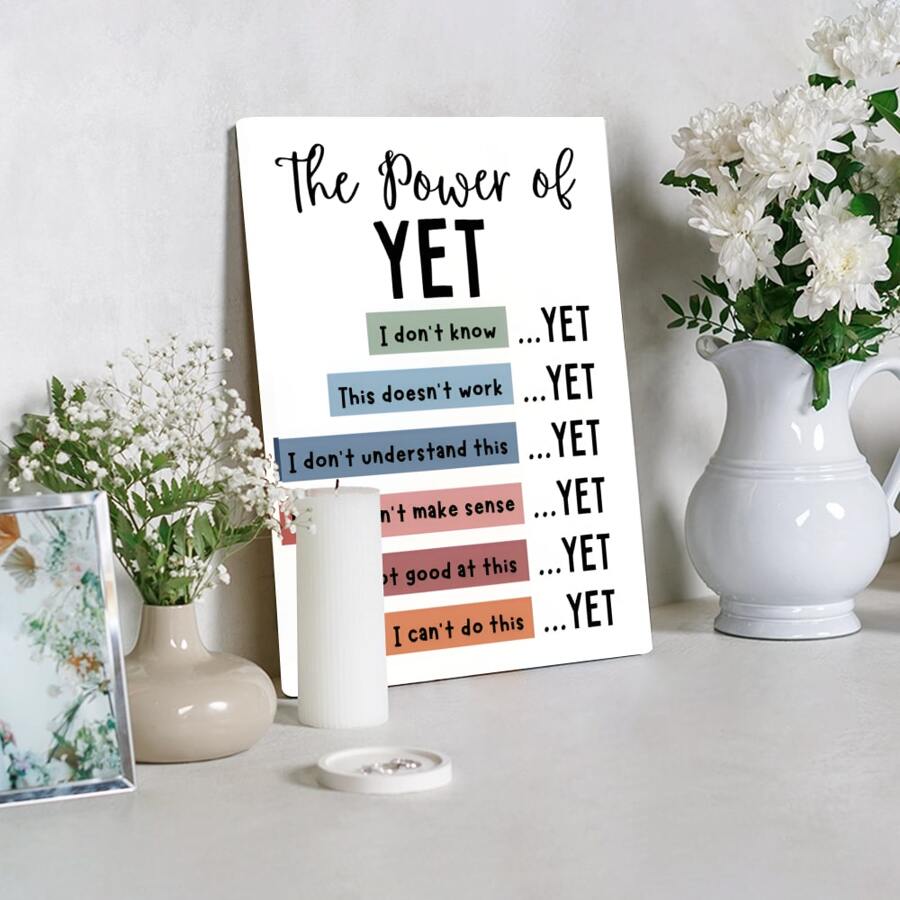 1 Pc Framed Motivational Wall Art For Classroom Decor, Classroom ...