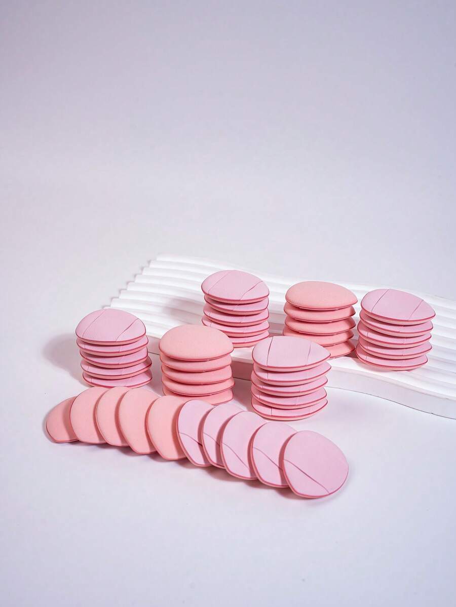 Finger Puff 10-50 peças Mini Puff Air Cushion Puff Foundation Mix Puff ...