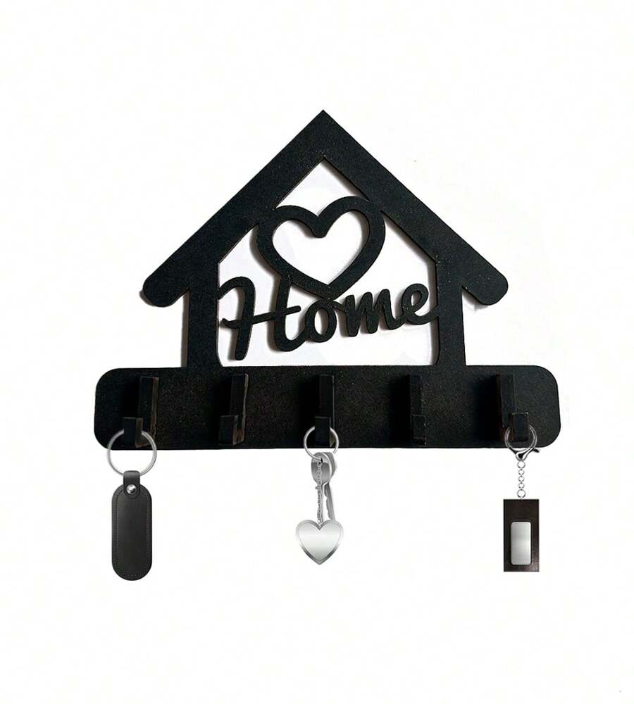 MDF Key Holder With 'Home' Phrase And Heart To Organize Keys | SHEIN USA