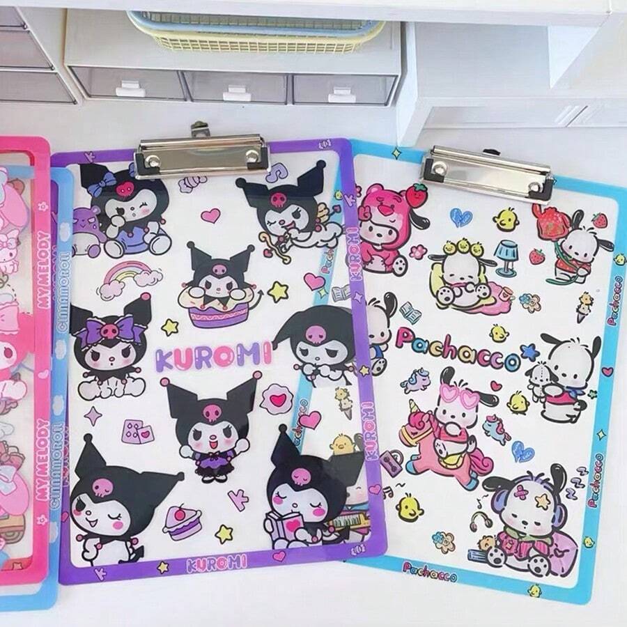 Sanrio 1pc Sanrio Acrylic Transparent A4 Folder Cartoon Series Color ...