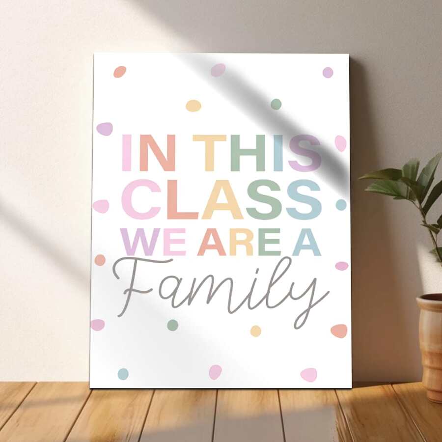 1 Pc Framed Motivational Wall Art For Classroom Decor, Classroom ...