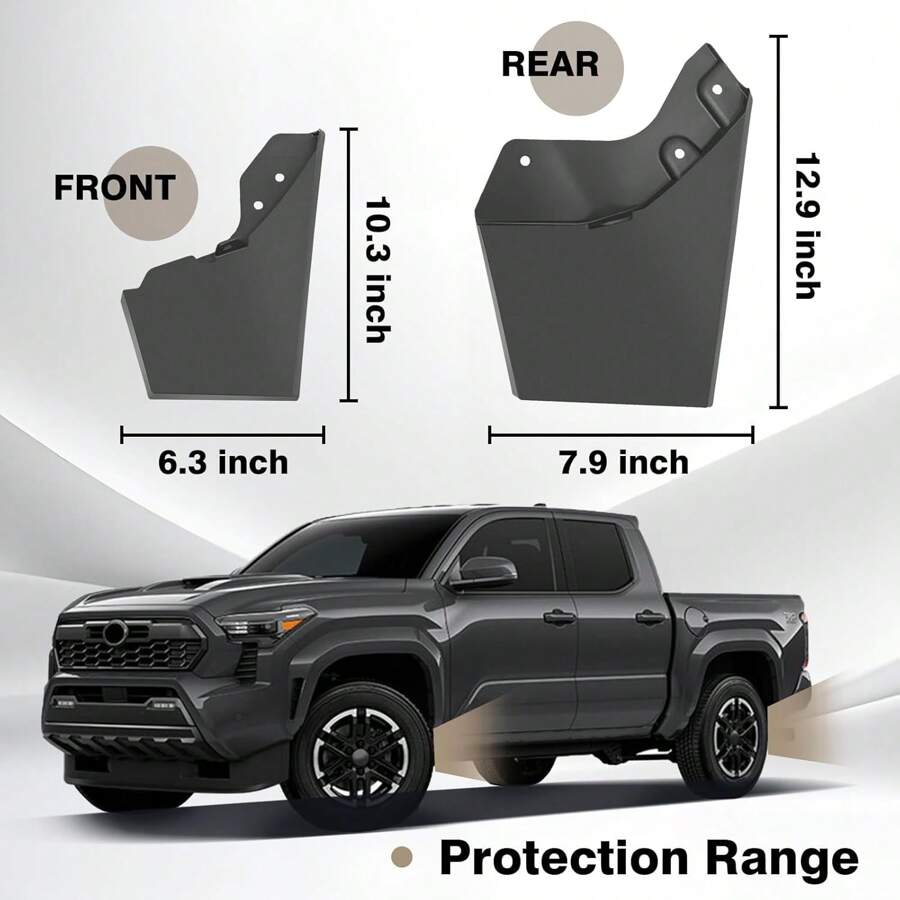 Toyota Series Mud Flaps 4pcs,Including Toyota Tacoma 2016-2024&OEM ...