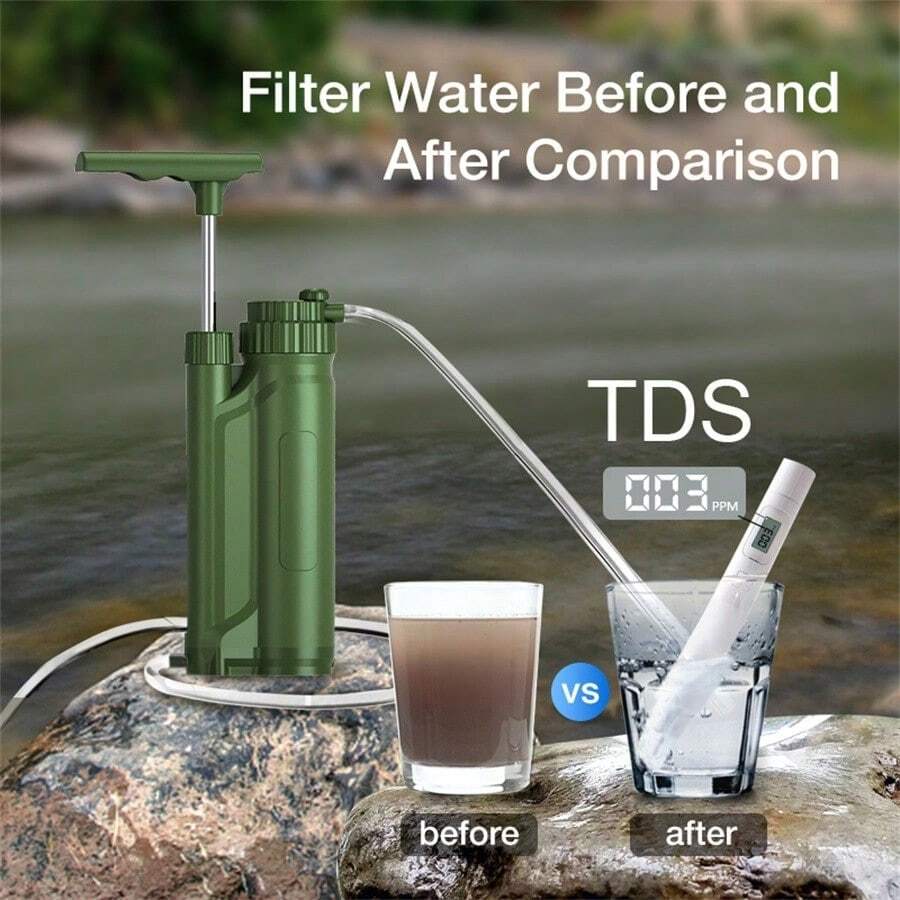 Outdoor Water Purifier Portable Single-Soldier Water Purifier Field ...