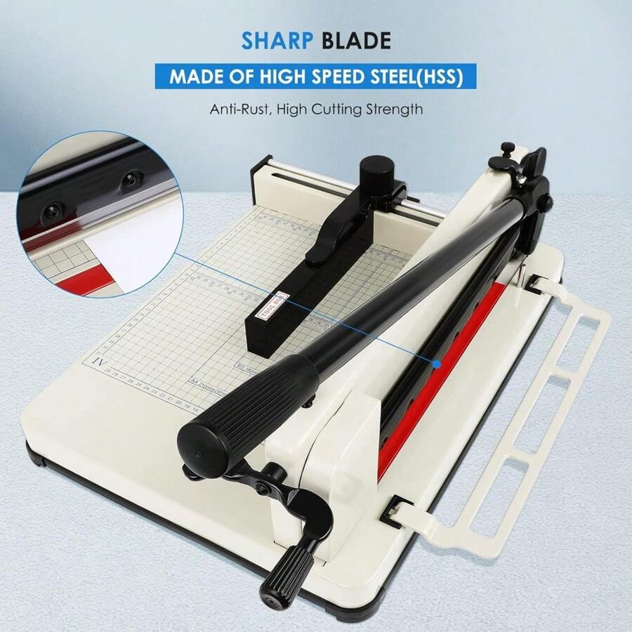 Paper Cutter,17 Inch Guillotine Paper Cutter, One Replacement Blade For ...