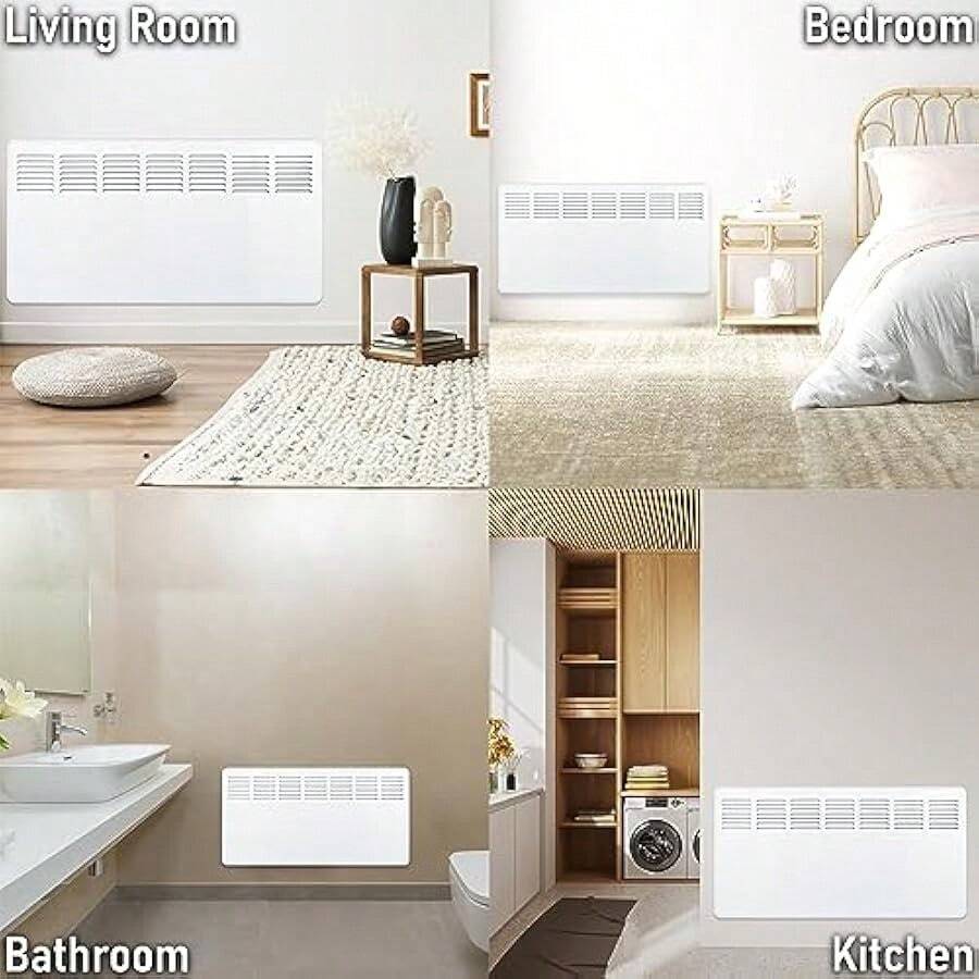 MYLEK 2KW Smart WiFi App Radiator Electric Low Energy Panel Heater 1KW ...