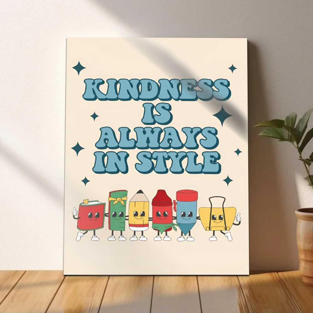 1 Pc Framed Motivational Wall Art For Classroom Decor, Classroom ...