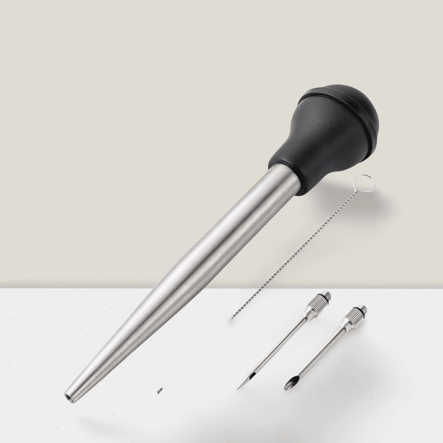 Stainless Steel Turkey Baster For Cooking - Food Safe Metal Turkey ...