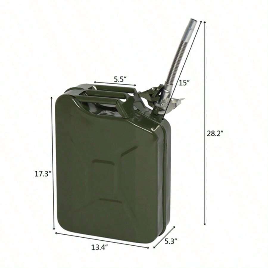 Green American Oil Barrel 20 Liter Portable Gasoline Barrel Portable ...