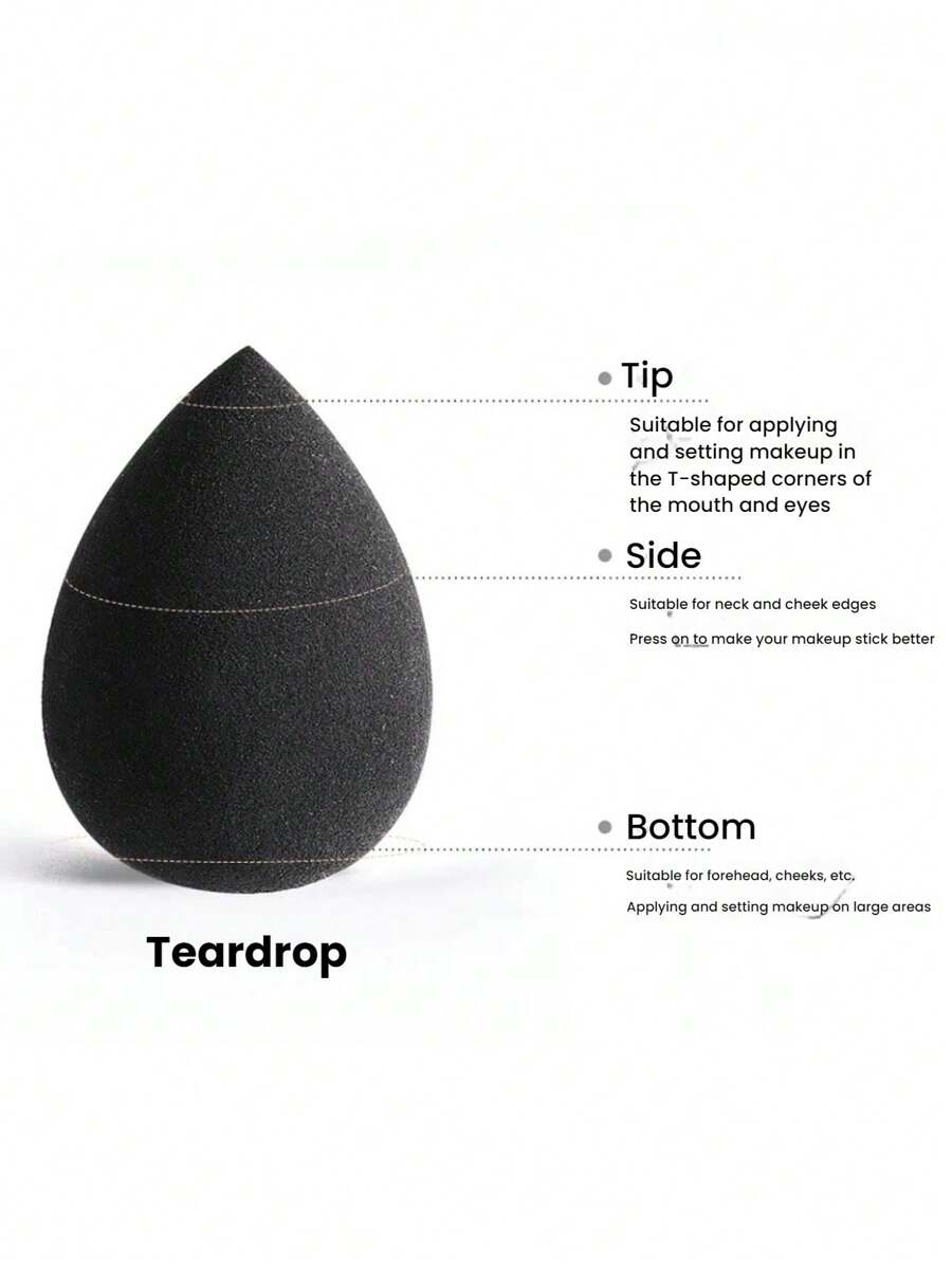 10pcs/Pack Soft Makeup Sponges, Cosmetic Blending Sponge Applicators ...