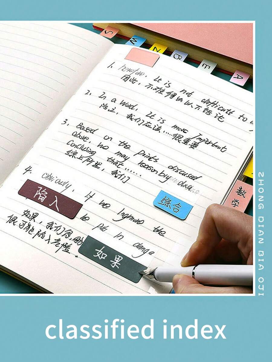 1pc Waterproof Colorful Coded Index Labels - Bright Durable Adhesive ...