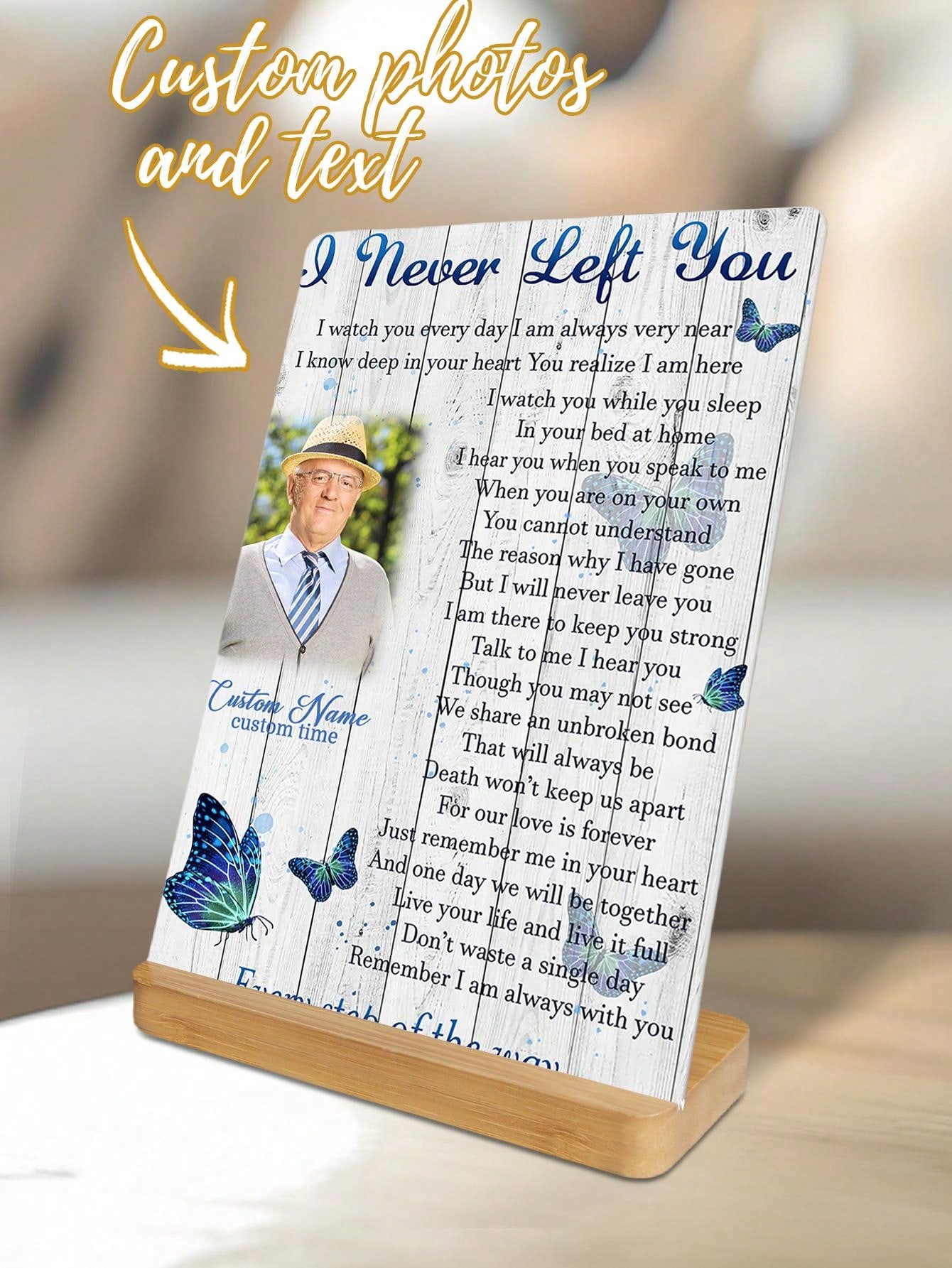 1pc Customized Photo Commemorative Series Aluminum Frame, Personalized ...