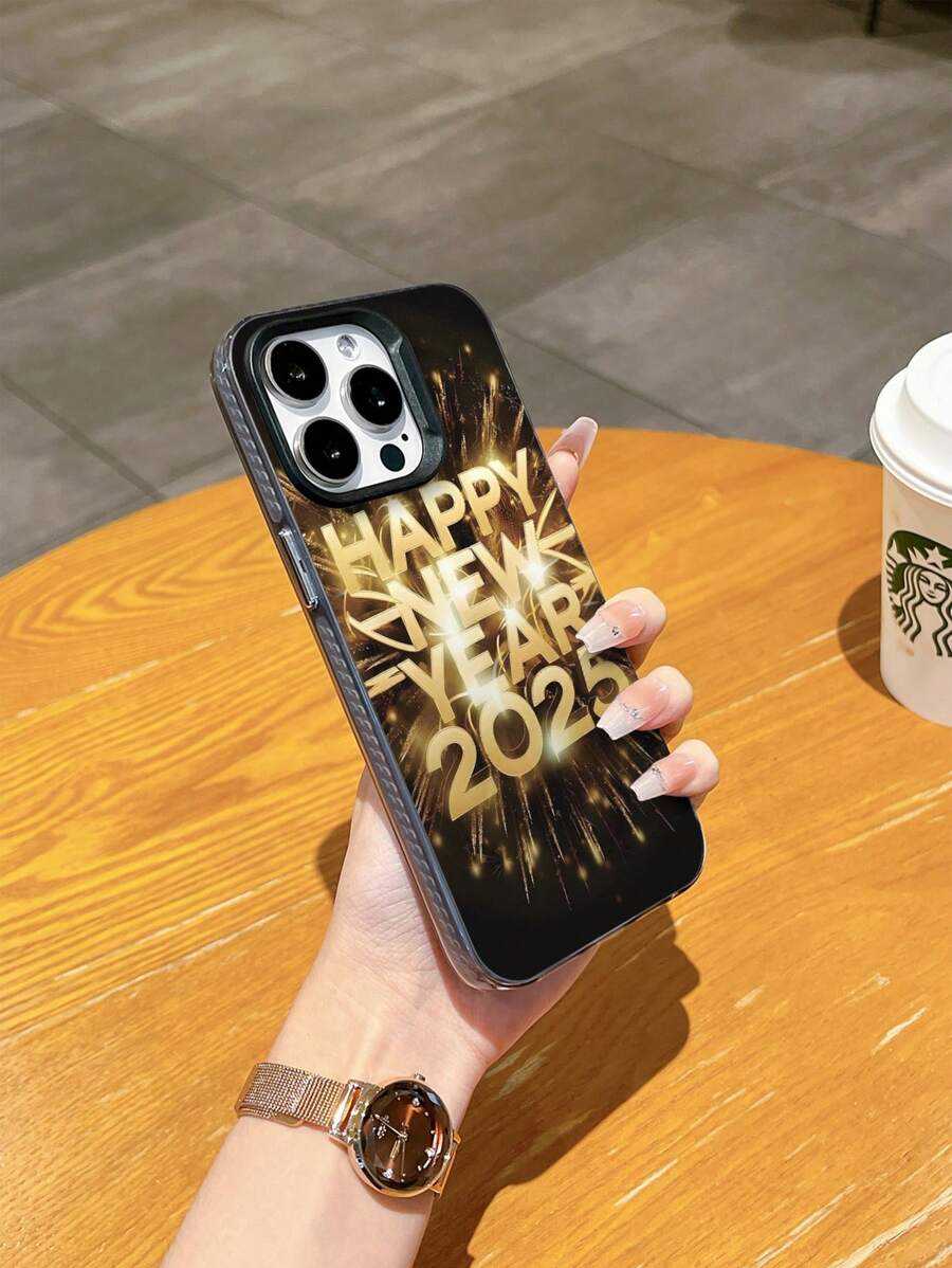 HANCAI 2025 New Year Fireworks Pattern Phone Case, Full Body Protection ...