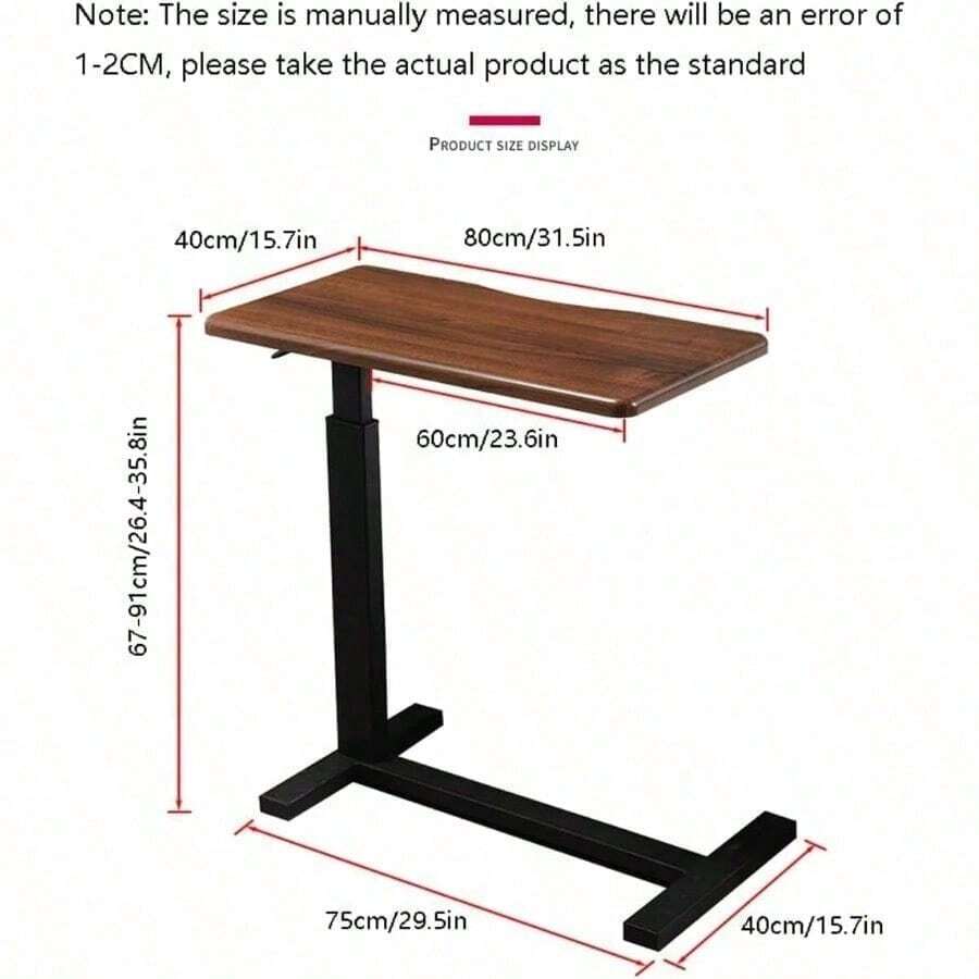 Overbed Table Adjustable Height Luxury Hospital Bed Table - Heavy Duty ...