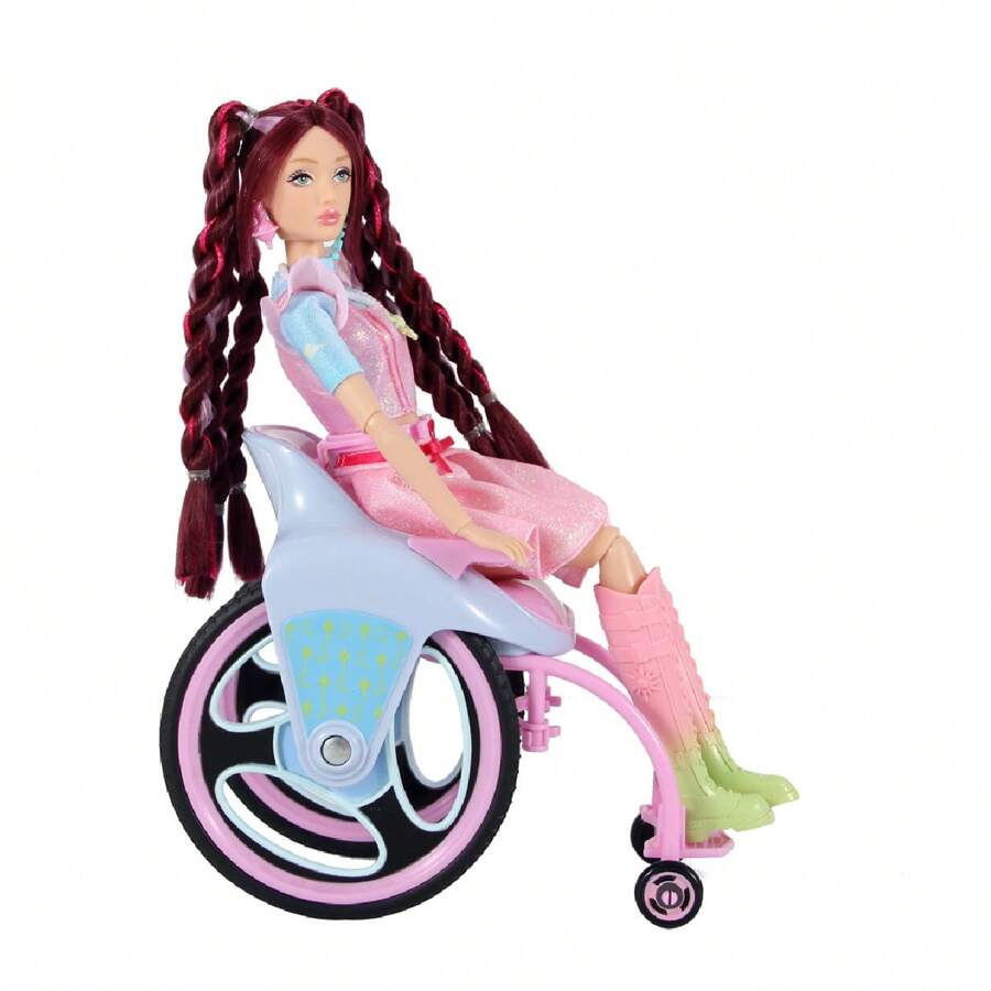 Defa Lucy 11.5" Fashionable Multi-Jointed Disability Wheelchair Doll ...