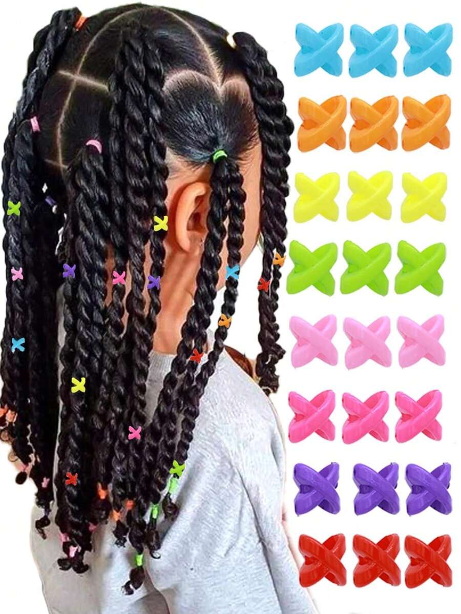 20pcs/Set Colorful Candy Jumbo Braid Beads Hair Jewelry, Hair ...