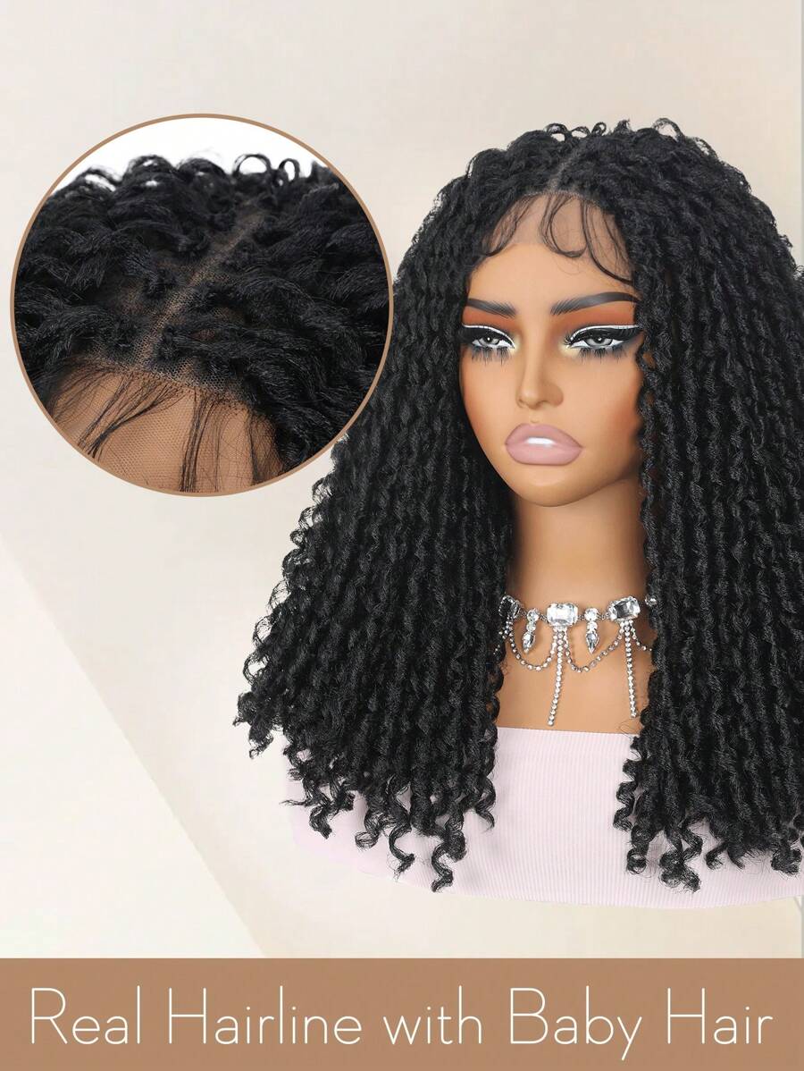 20 Inch Full Lace Dreadlock Wig For Natural Soft Goddess Faux Locs Dreads Wig For Women Crochet