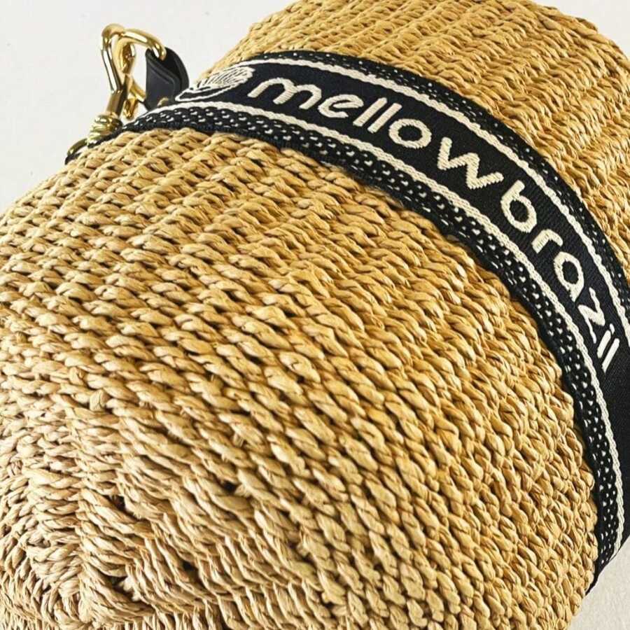 STRAW BEACH BAG, WITH HANDLE AND LINING - BUZIOS | SHEIN USA