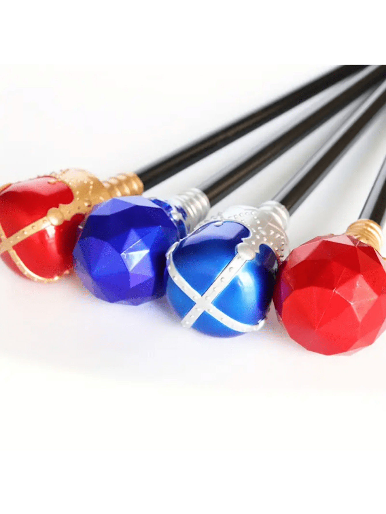 Royal Scepters Cosplay Props - Plastic King And Queen Canes For Festive ...