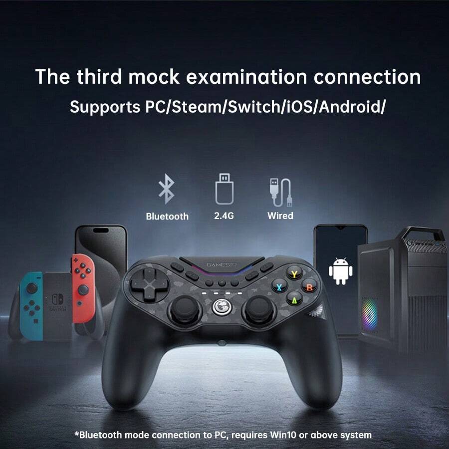 GAMESIR Controlador de jogo T3 Pro retrátil macro personalizado teclas ...