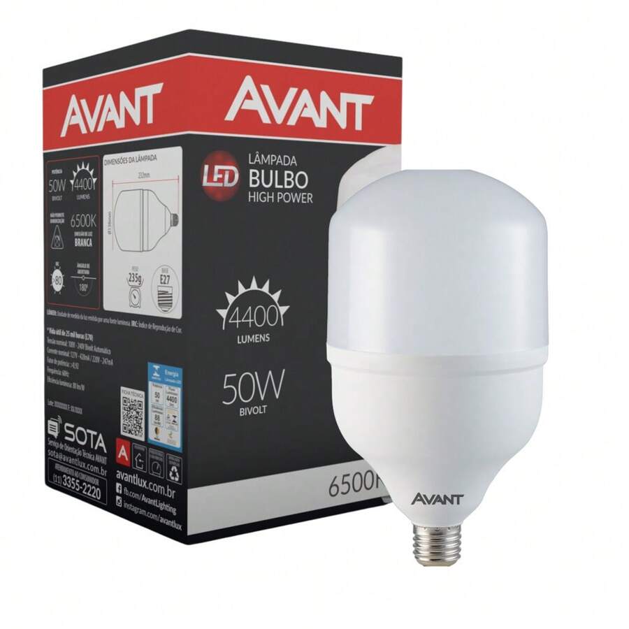 Kit Of 10/20/30/40/50 LED Bulbs 50w E27 Bivolt Avant | SHEIN South Africa