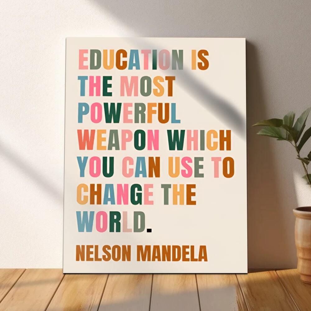 1 Pc Framed Motivational Wall Art For Classroom Decor, Classroom ...