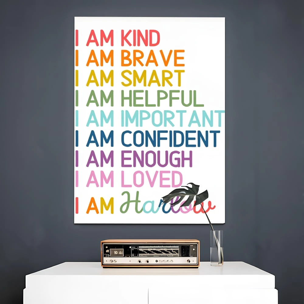 1 Pc Framed Motivational Wall Art For Classroom Decor, Classroom ...