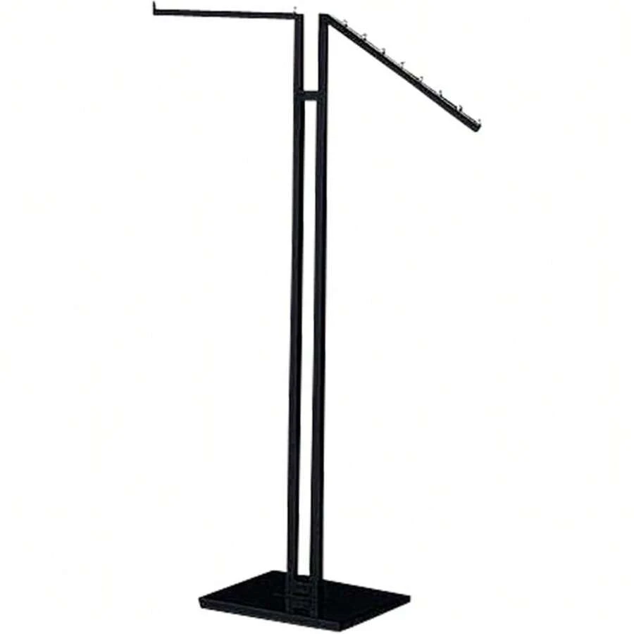 Clothes Rack Two Way Straight Slant Arms Clothing Garment Retail ...